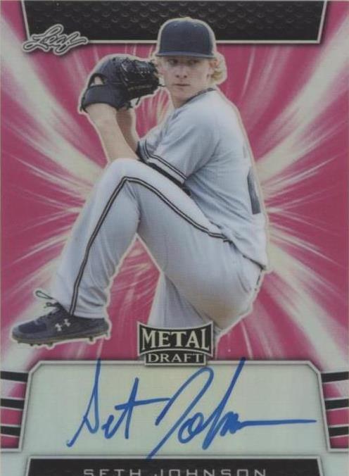 2019 Leaf Metal Draft - Seth Johnson #BA-SJ1 Pink /20 (AU, RC) for sale online | eBay