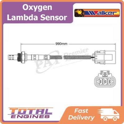 Walker Oxygen Lambda Sensor Left fits Nissan Navara D22 3.3L V6 VG33E ...