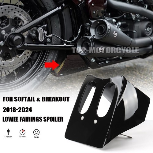 Rear Fairings Spoiler Protection Guard For Harley M8 Softail Breakout ...