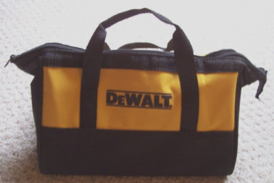DeWalt Small Heavy Duty Canvas Contractor Tool Bag Case 11" x 9" x 7 ...