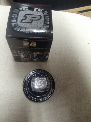 Purdue Boilermakers, Men’s Basketball BIG 10 Championship Ring, Replica ...