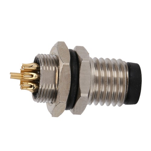 M8 Aviation 8 Pin Plug Connector Brass Nickel Plated Shell For Female ...