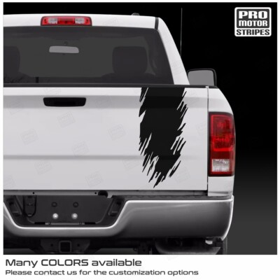 Dodge RAM 1500 2500 3500 Tailgate Rear Rip Splash Decal Stripe (Choose ...