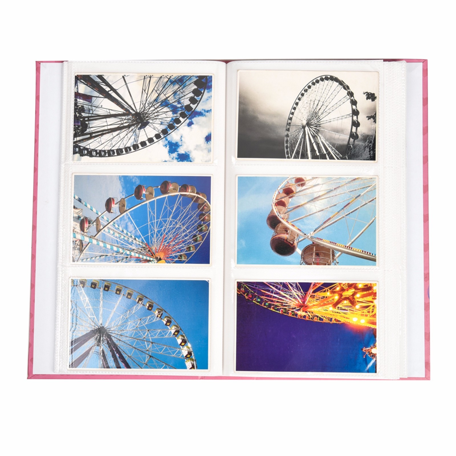 Arpan 6'x4' Designer Photo Album with 300 Pockets Pink-Butterfly AL ...