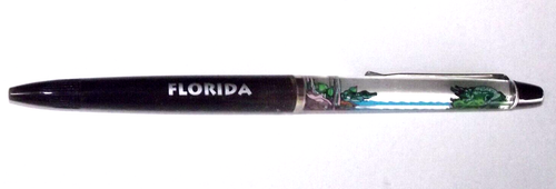 Florida Transparent Floaty Pen w/Moving Alligator Eskesen | eBay