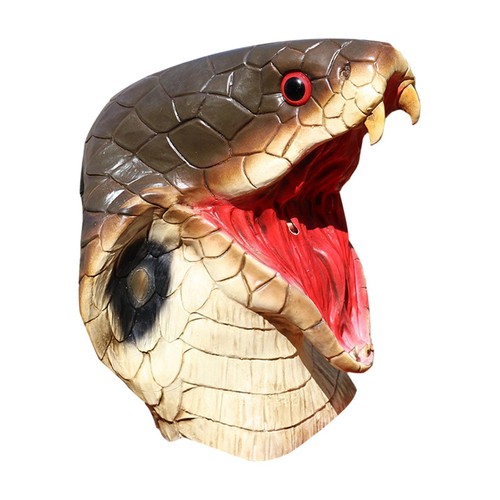 Cobra Head Mask Realistic Cobra Cosplay Props for Festival Costume ...