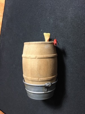 Miniature Dollhouse Wood Fish Barrel with Metal Basin | eBay