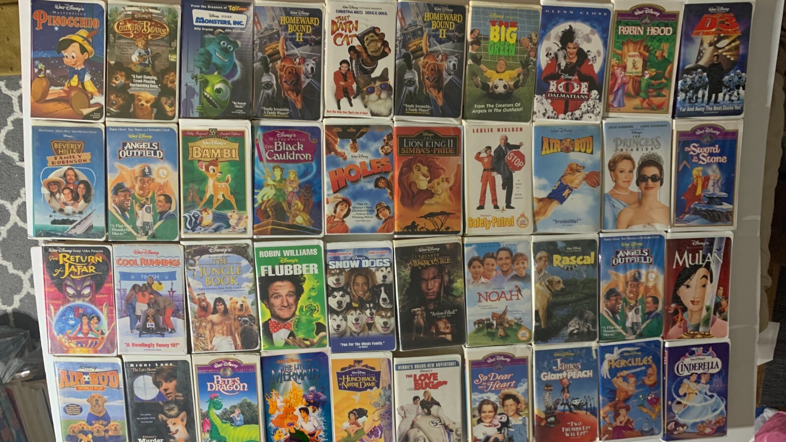 Walt Disney VHS Lot of 62 Classic, Rare & Obscure Tapes. Collectible ...