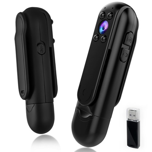 Body Camera HD 1080P Mini Body Cam with Motion Detection, IR Night ...