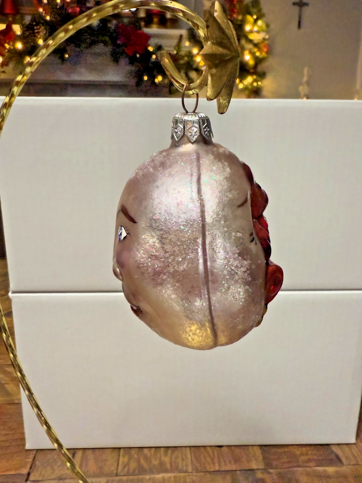 Christopher Radko "Bearly Mooning" Bear on Moon Ornament 1995 | eBay