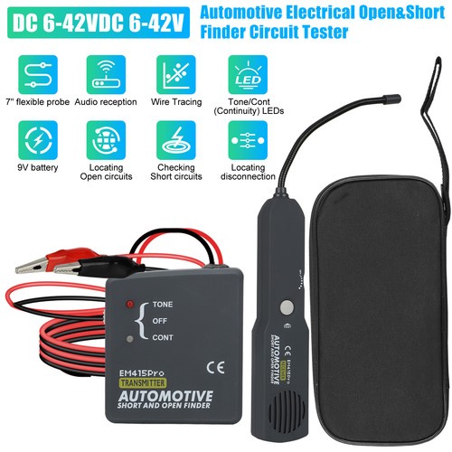 Automotive Short&Open Finder Circuit Tester Tool Car Wire Tracker DC 6 ...