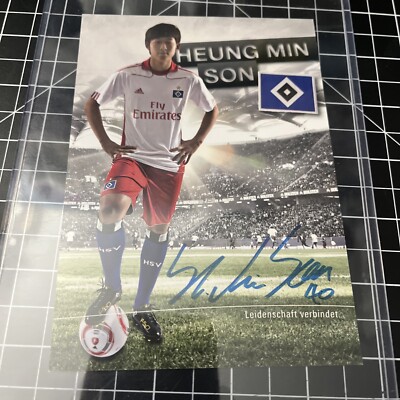 Heung Min Son Rookie Autograph On Card 2010-11 Team Set Hamburg 4x6” | eBay
