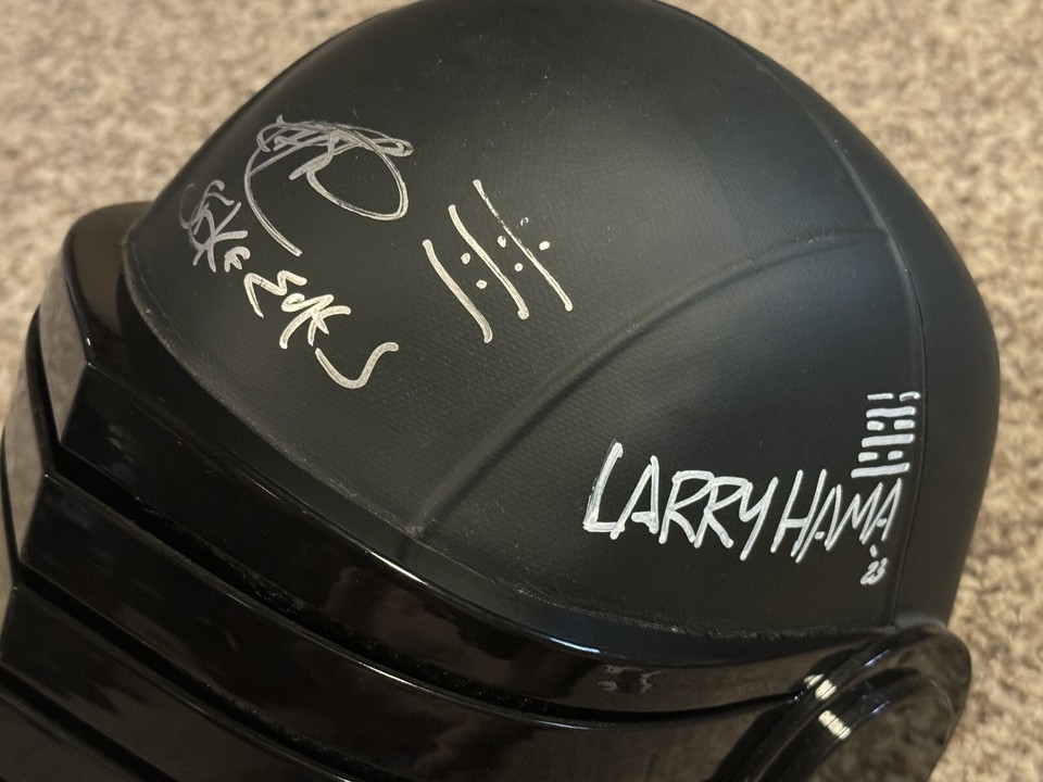 Snake Eyes Modern Icons GameStop Helmet ~ Ray Park & Larry Hama Signed ...