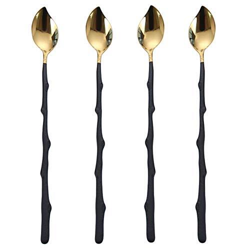 Iced Tea Spoons 18/10 Stainless Steel Stirring Spoons Leaf Shaped Spoon 8.66inch 789605826597| eBay