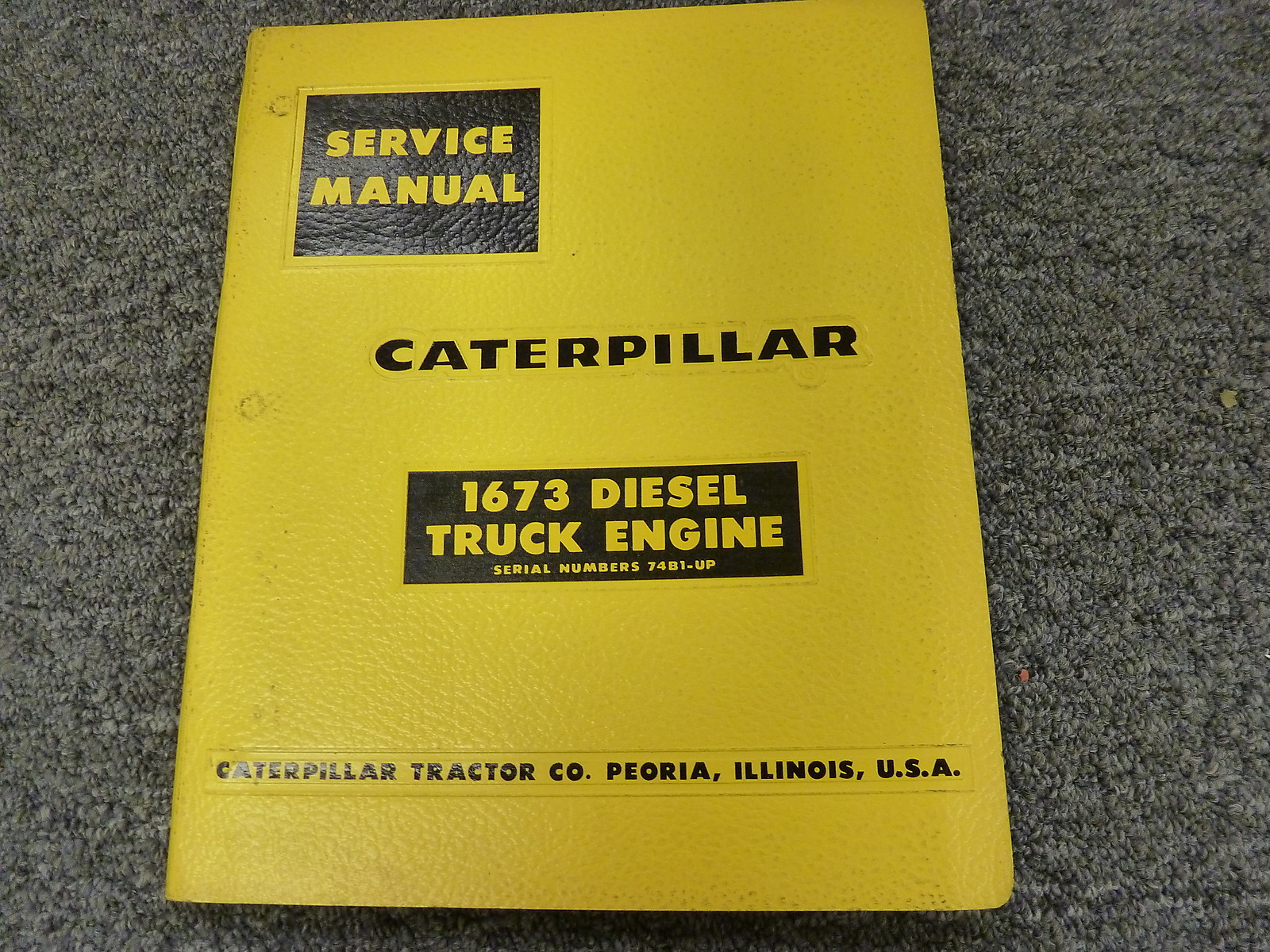 Caterpillar Cat 1673 Diesel Truck Engine Shop Service Repair Manual S/N ...
