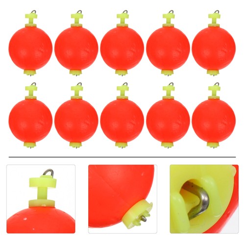 10Pcs Round Buoy Floats Fishing Tackle Accessories Ice Fishing Bobbers ...