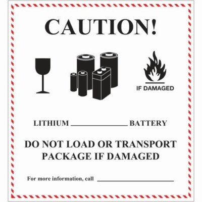 Air Labels - Lithium Battery Handling, 4 5⁄8 x 5" - 500/roll | eBay