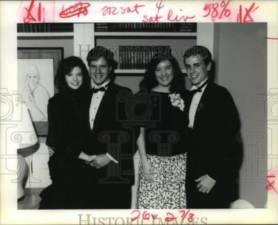 1990 Press Photo Amanda Bourg, Daniel Powers, Laura Wooten, Wes Ralston ...
