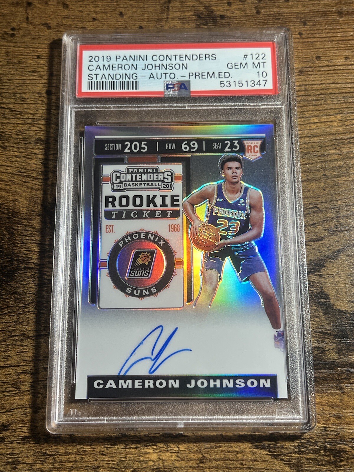 2019-20 Panini Contenders Cameron Johnson PREMIUM AUTO Gem Mint PSA 10 ...