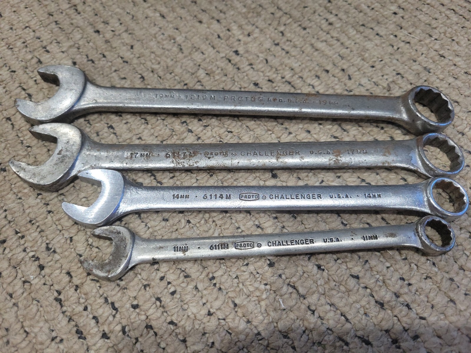 Vintage Proto Challenger / Professional 4pc Metric Wrench Lot USA Made ...