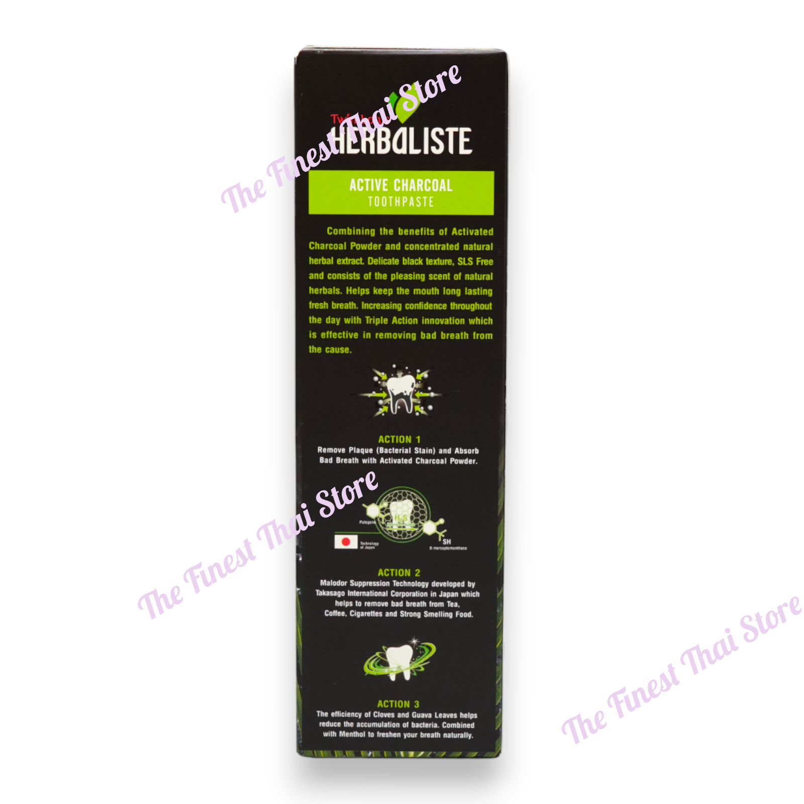 Twin Lotus Herbaliste Active Charcoal Toothpaste Advanced Herbal ...
