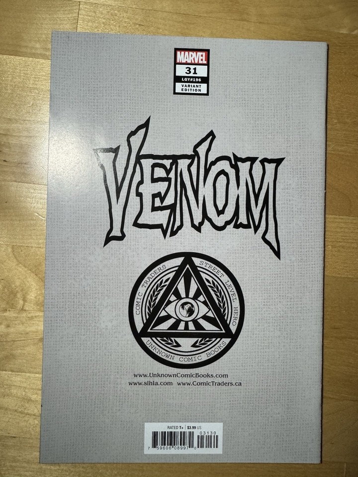VENOM #31 GABRIELE DELL'OTTO EXCLUSIVE VARIANT VIRGIN AND DRESS COVERS ...