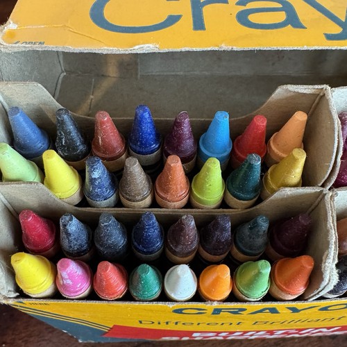 Vintage Crayola Crayons 64 Binney Smith USA Retired- Indian Red ...