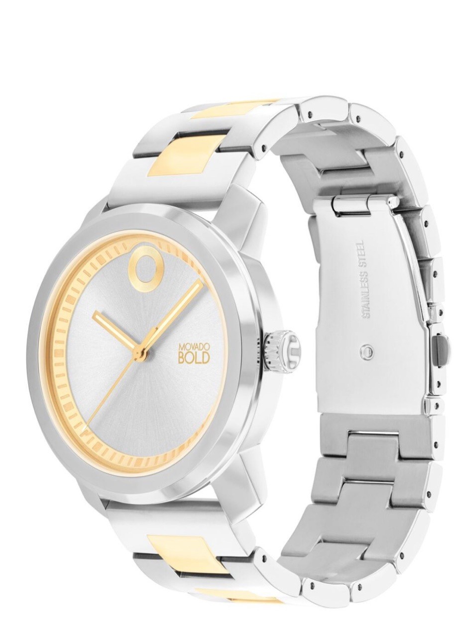 Brand New Movado Trend Propel Men’s Two Tone 43mm Stainless Steel Watch ...
