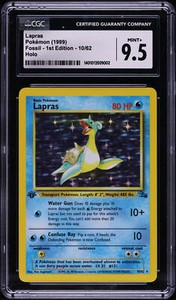 Lapras 1999 Fossil #10/62 1st Edition Holo Price Guide - Sports Card ...