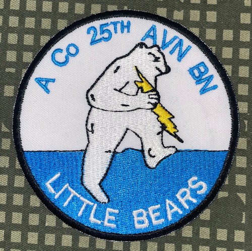 US Army A Company 25th Aviation Battalion Little Bears Patch Hook & Sew ...