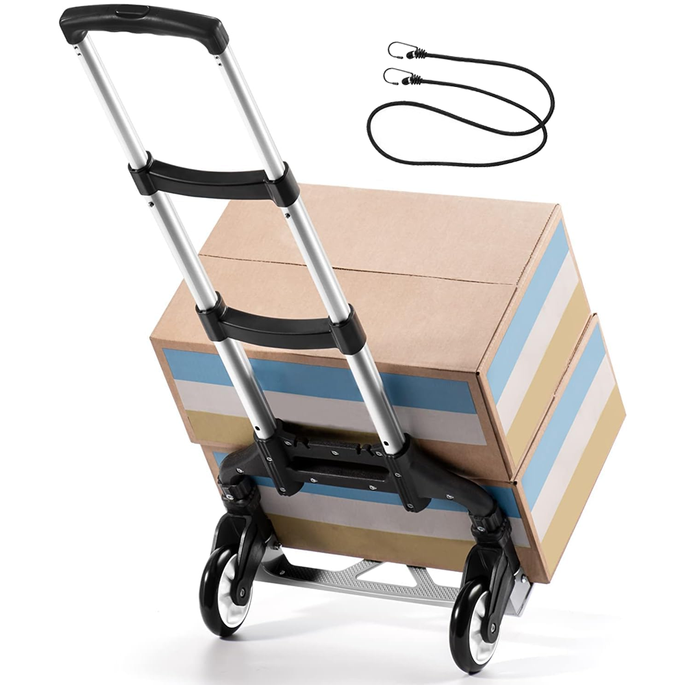 90KG Heavy Duty Folding Hand Trolley Multi Function Industrial Aluminum ...