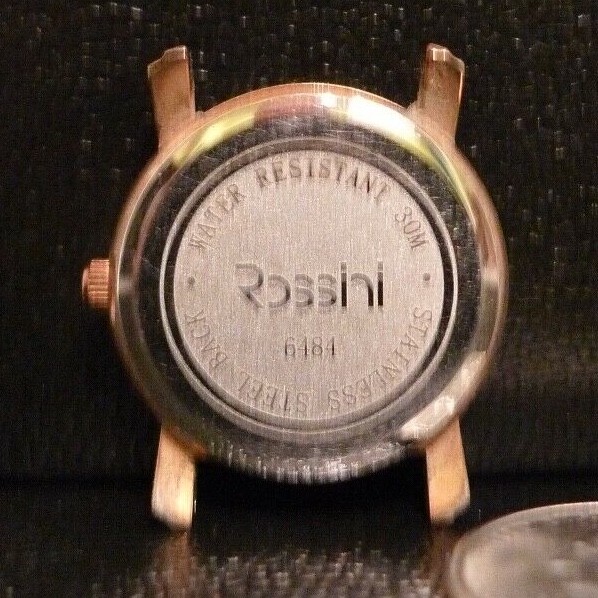 Ladies Rossini Rose gold plated quartz dress wrist watch Running ...