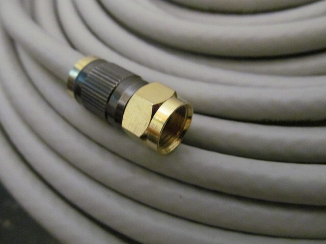 RCA Quad Shield RG6 Coax Cable, Gray, 100 Foot, Satellite, Digital ...