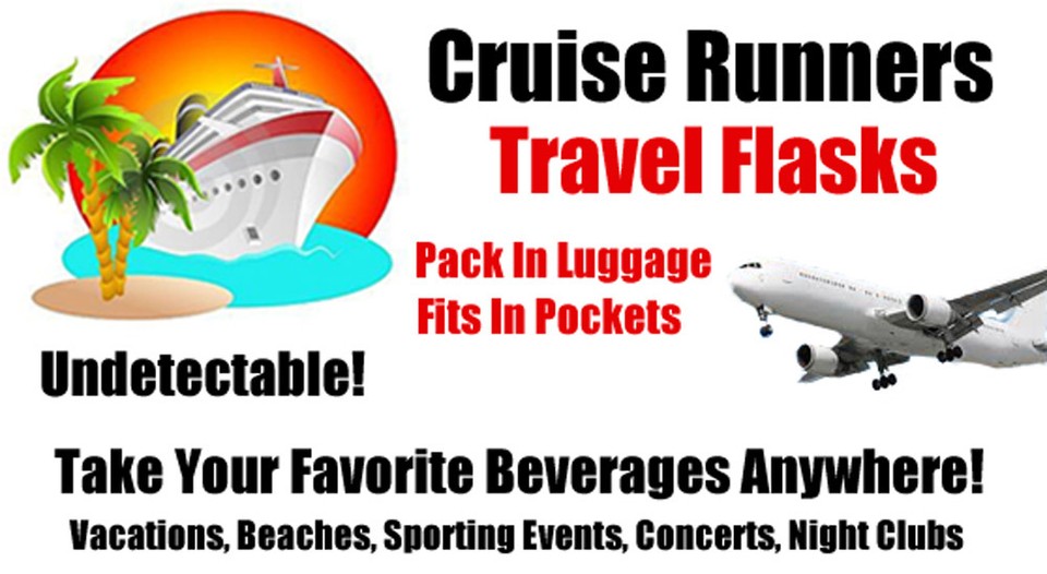 Cruise Ship Flask Kit Rum Runners For Cruise Alcohol Liquor Smuggle ...