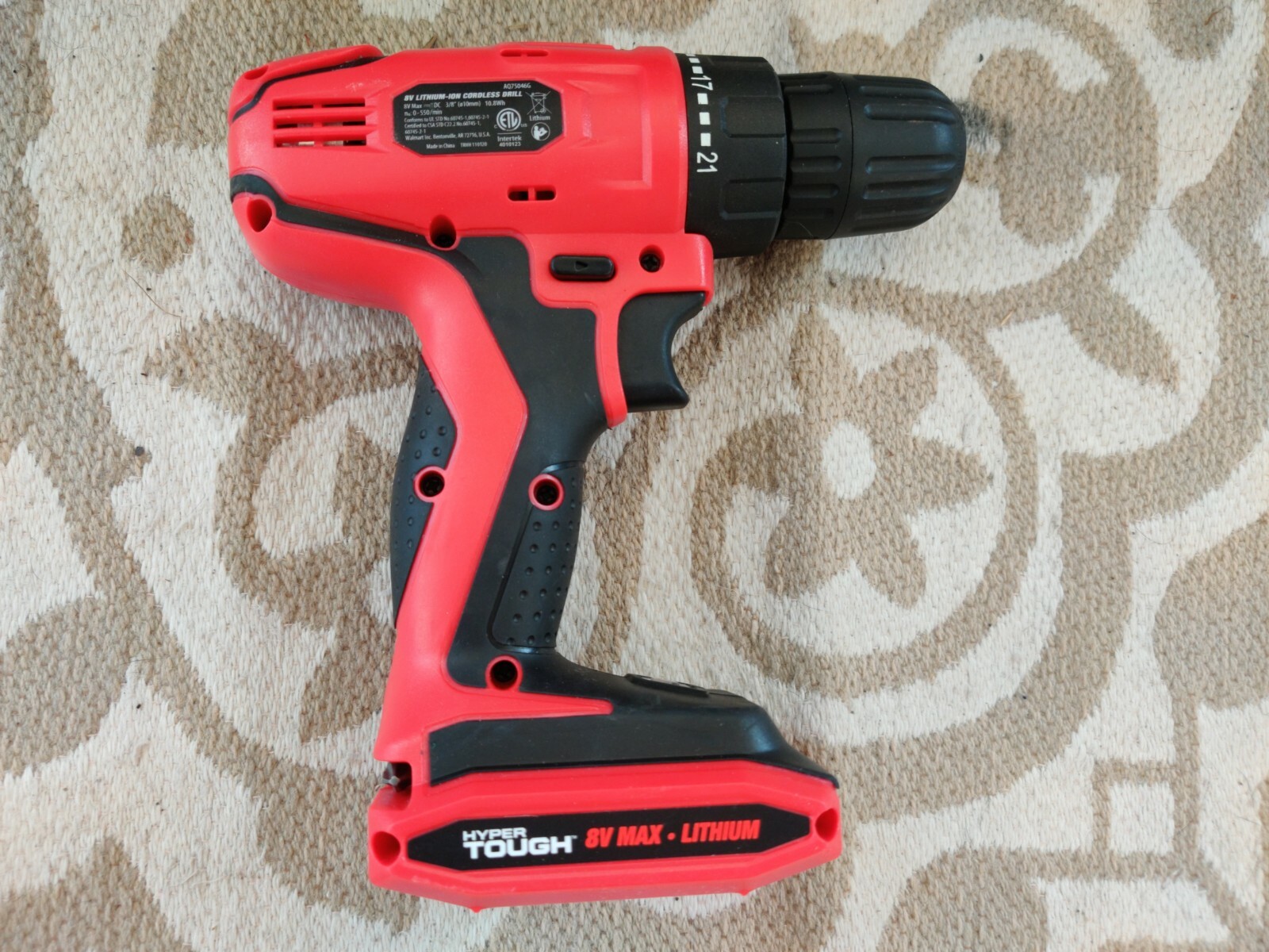 Hyper Tough 8v Max Lithium Battery AQ75046G Drill NO CHARGER | eBay