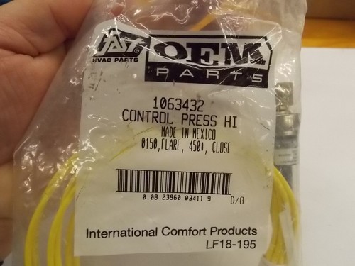 New Sensata/ICP High Pressure Switch 1063432 open 450psi close 300psi ...