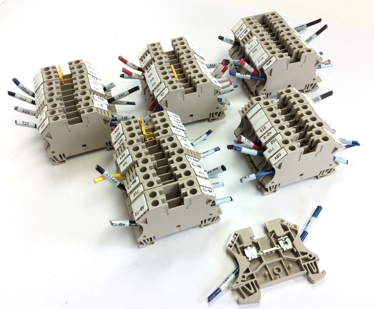 Lot of 50 Weidmuller WDU 4 Feed Through Screw Terminal Blocks 600V 35A ...