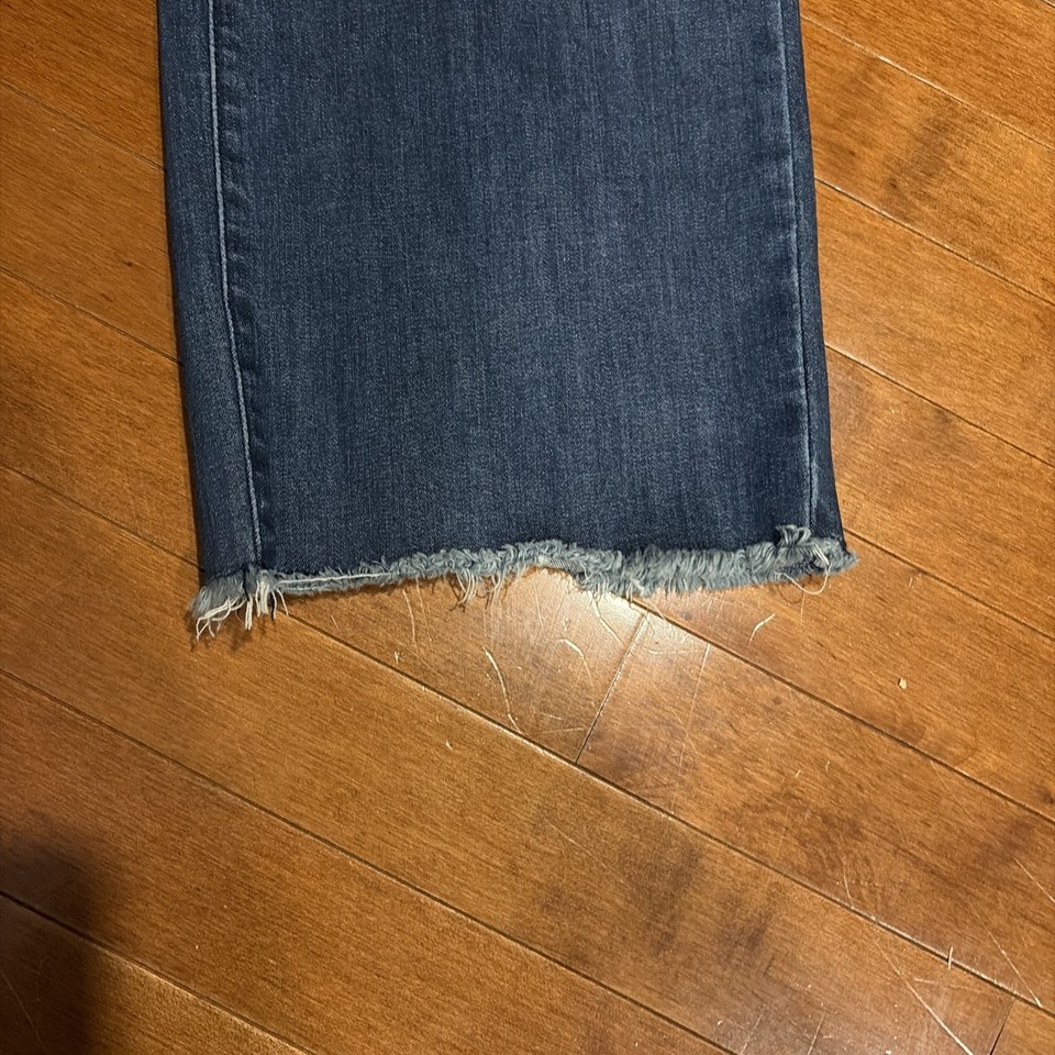 NYDJ Jeans Womens 16 W Marilyn Straight Lift Tuck Raw Hem Dark Wash ...