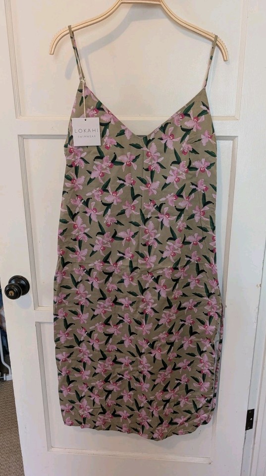Lokahi Swimwear Organic Cotton Slip Dress Pink Orchid Large New! | eBay UK