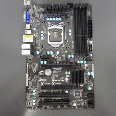 ASRock Z75 Pro3 LGA 1155 Intel Z75 Motherboard FOR PARTS No Power | eBay