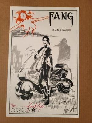 FANG Print, Signed Kevin Taylor, SDCC, #6 / 100, with Original drawing ...