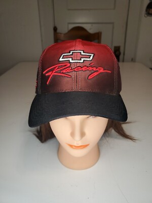 Vintage Nascar Chevy Racing Hat Embroidered With Black To Red Fade | eBay