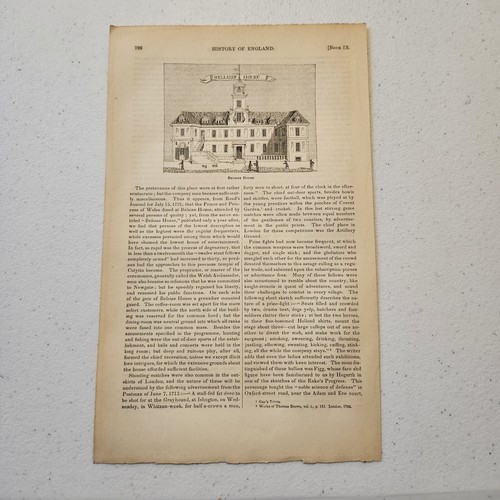 Belsize House England c. 1848 Engraving (267) | eBay