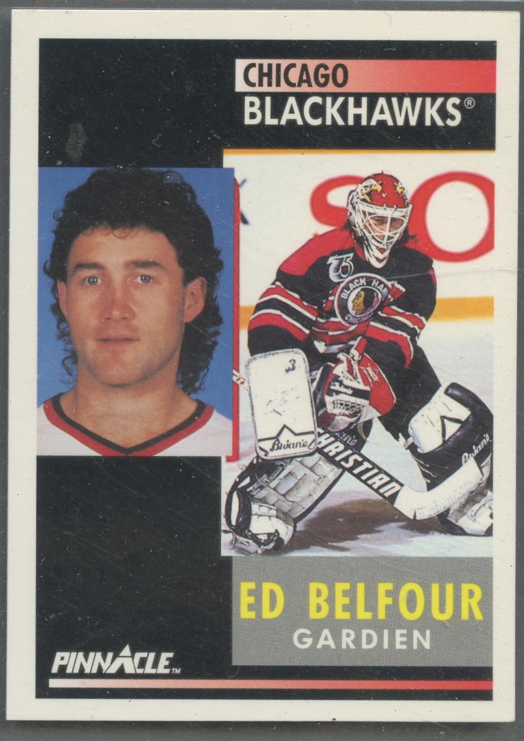 1991-92 Pinnacle #127 Ed Belfour Chicago Blackhawks Hall-of-Fame | eBay