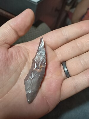 Authentic Kansas Beveled Harahey Knife Jasper/Alibates Indian Arrowhead ...