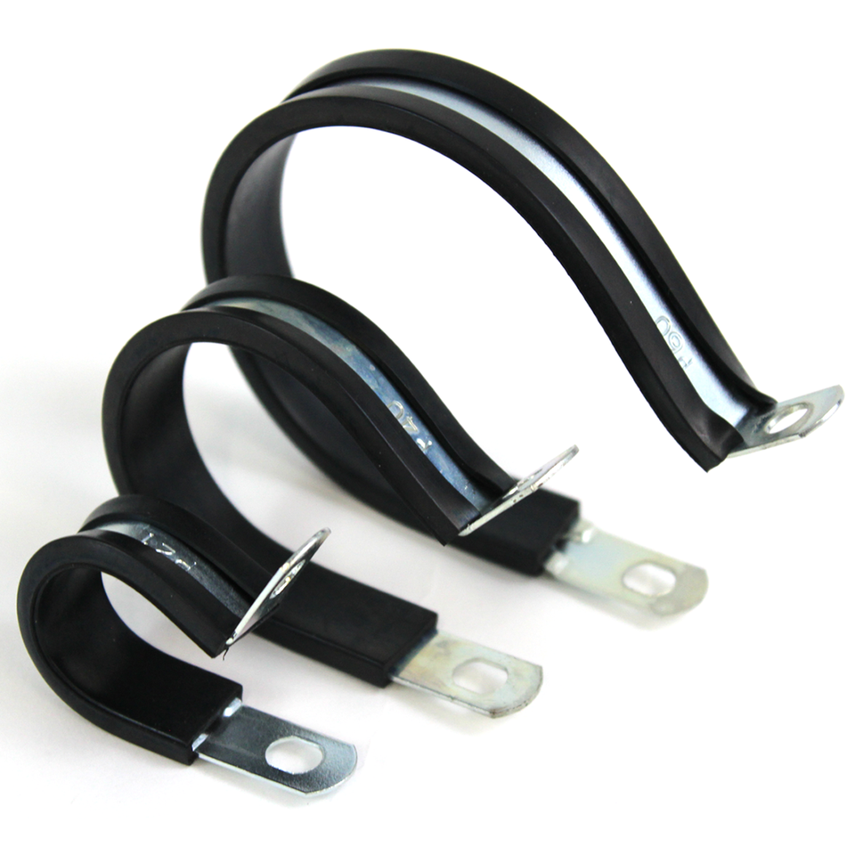 Rubber Lined P Clips Clamp Hose Pipe Cable Mounting Clip Stainless ...