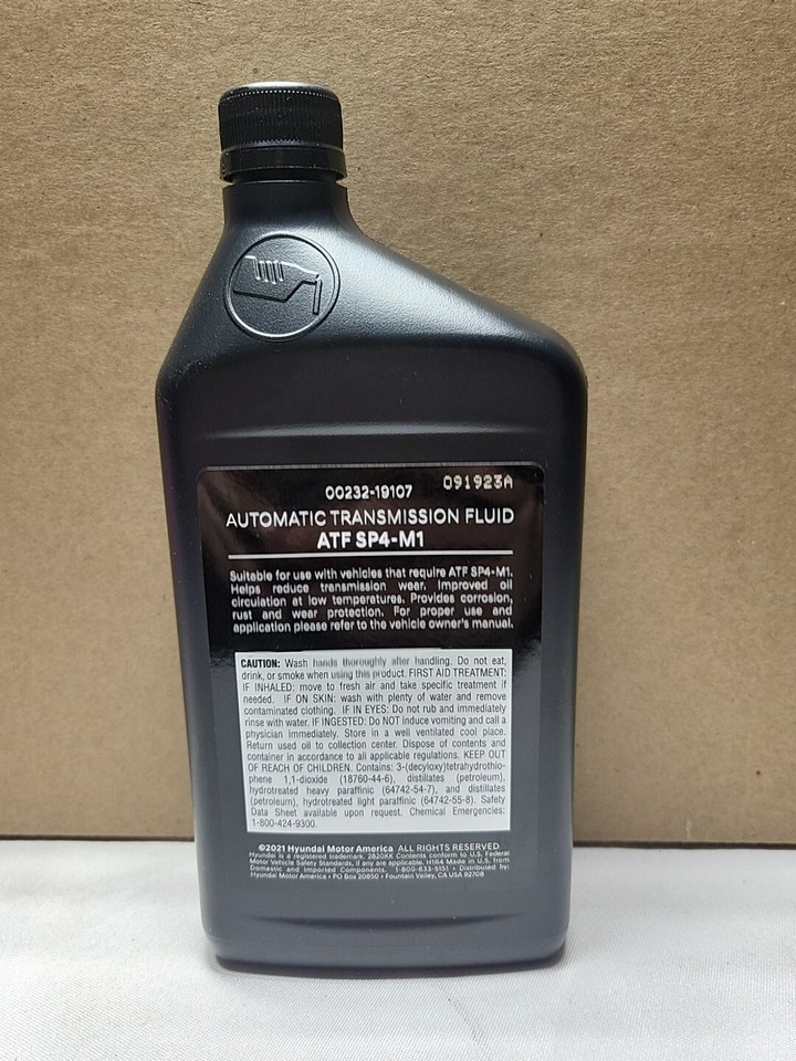 Genuine Hyundai OE Sp4-M1 A/T Transmission Fluid 00232-19107 | eBay