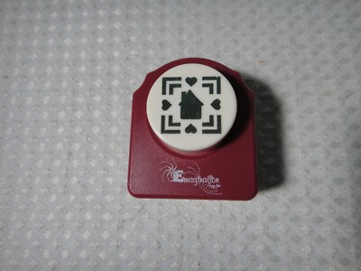Emagination Paper Craft Punch Square House Lines Hearts Scrapbooking | eBay