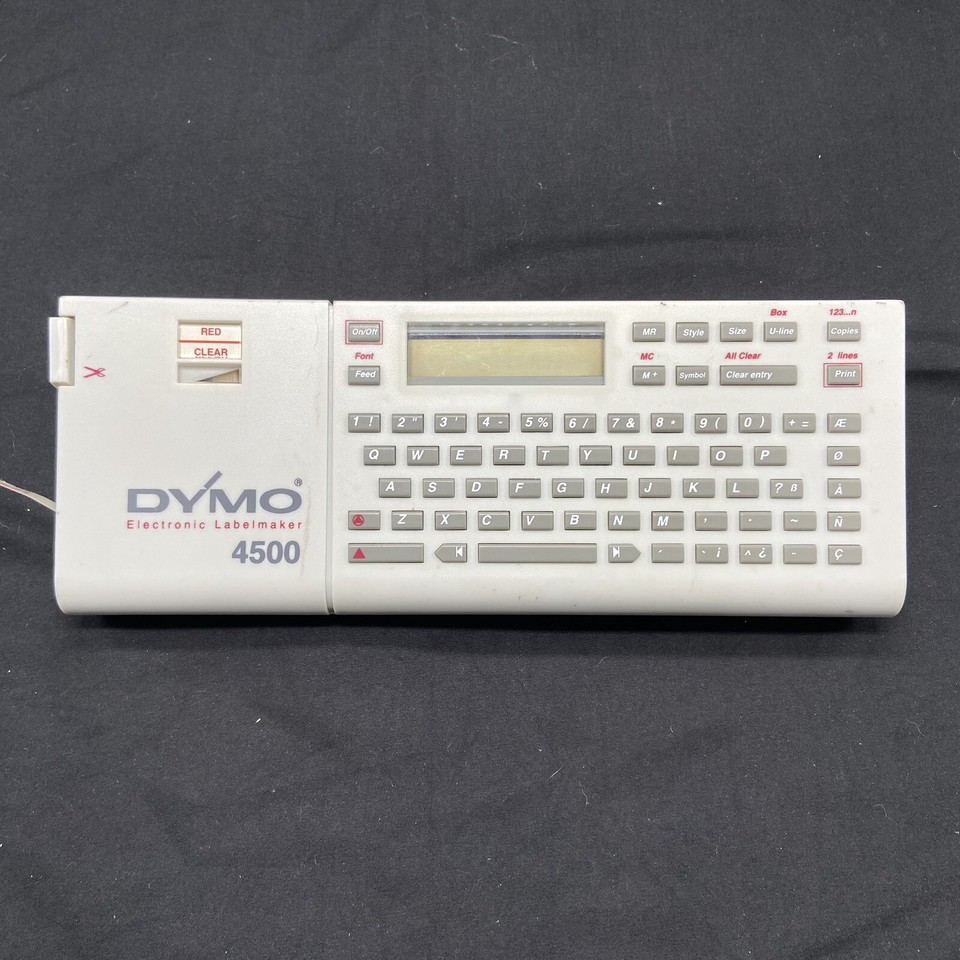 Dymo 4500 Electronic Labelmaker - Used, Tested, Works, Labelmaker Only ...