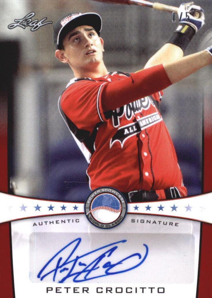 2013 Leaf Power Showcase - Autographs Peter Crocitto #PSA-PC1 Red /5 ...